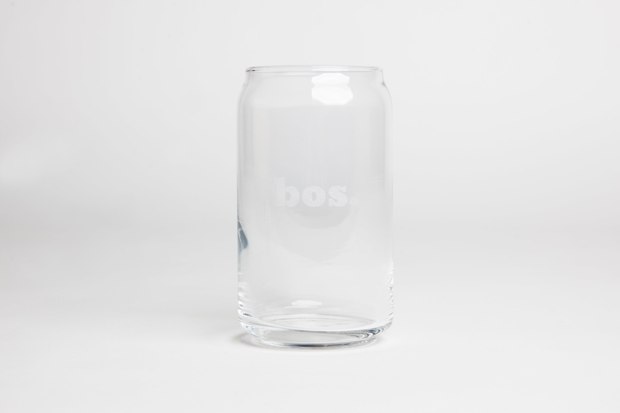 Can Glass - Bos. Script | Black Owned Bos.