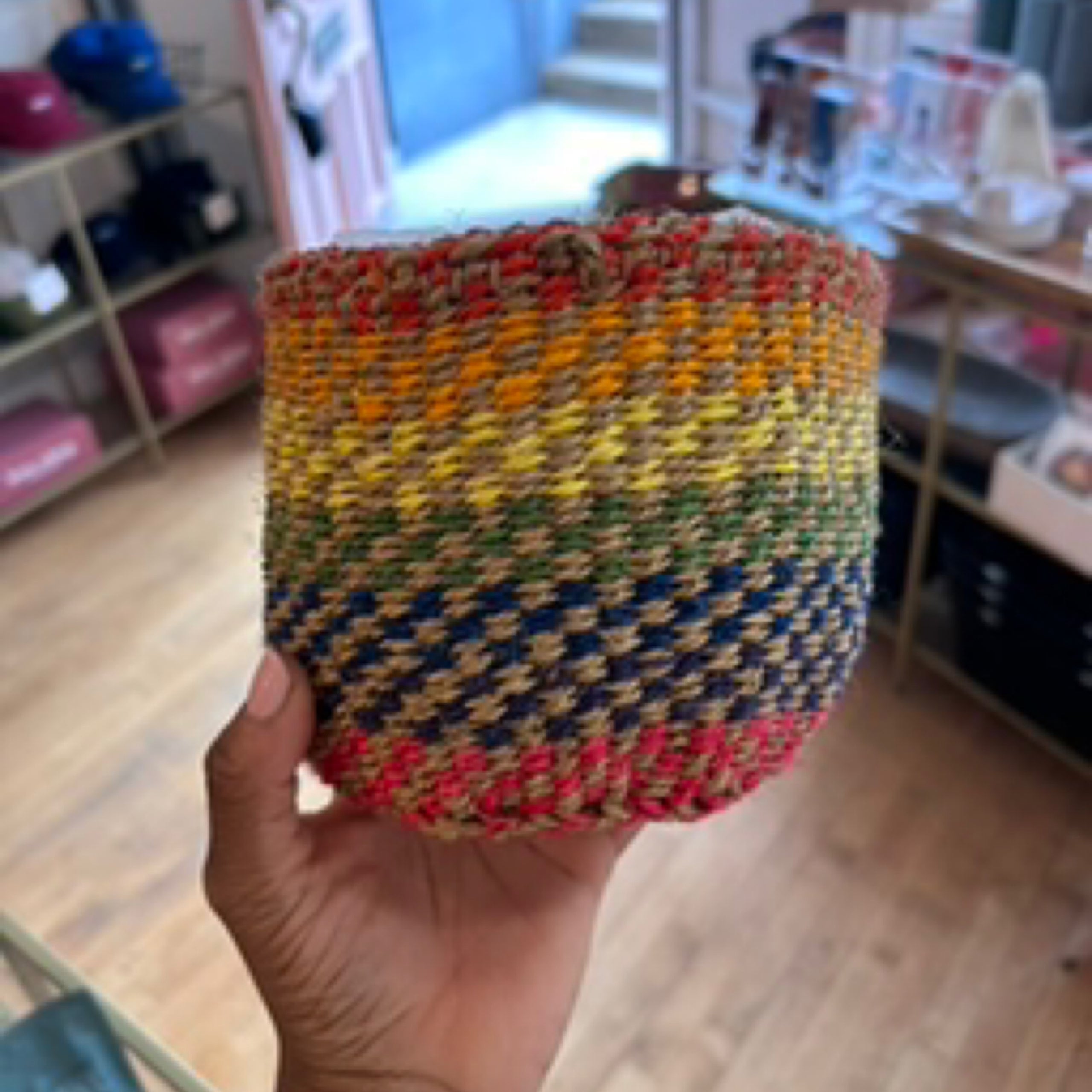 NinaNest UPINDE Rainbow 5” Basket | Black Owned Bos.